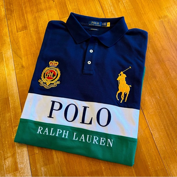 Polo Ralph Lauren | Shirts | Polo Ralph Lauren Colorblock Large Logo ...
